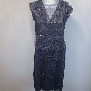 JS Collections | Dresses | Js Collections Sequin Embellished Tiered ...